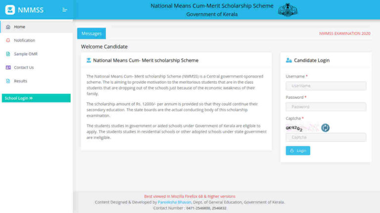 Kerala NMMS Result 2023 Published [nmmse.kerala.gov.in Result],Kerala NMMS Result,National Mea